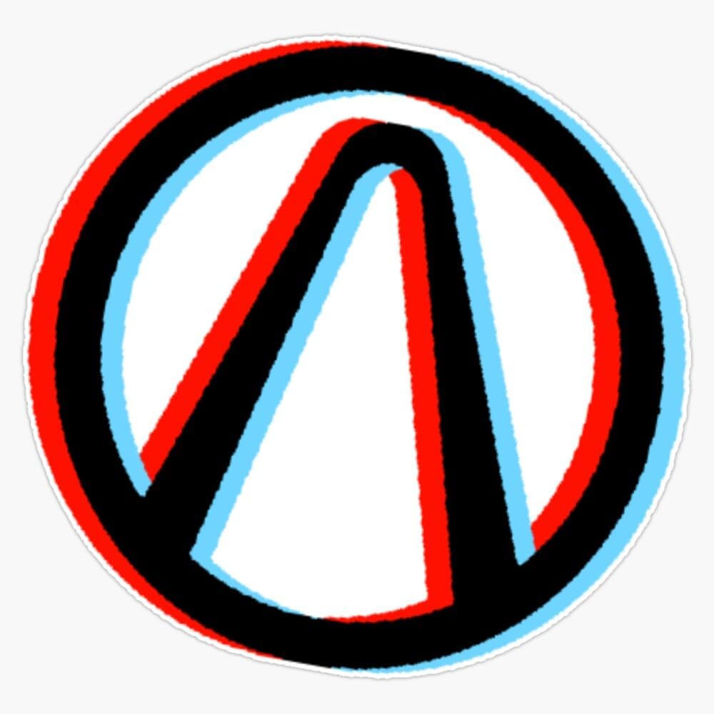 Amazon.com: Borderlands Vault Symbol 3D Anaglyph Sticker Vinyl ...