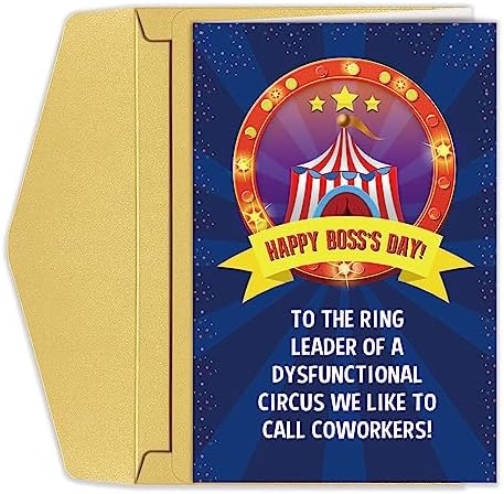 Amazon.com : Goroar Funny Boss’s Day Card, Boss Appreciation Card, Boss ...