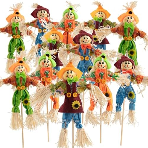 Amazon.com: RZ Express Studios 63" Large Sitting Scarecrow Fall Harvest ...