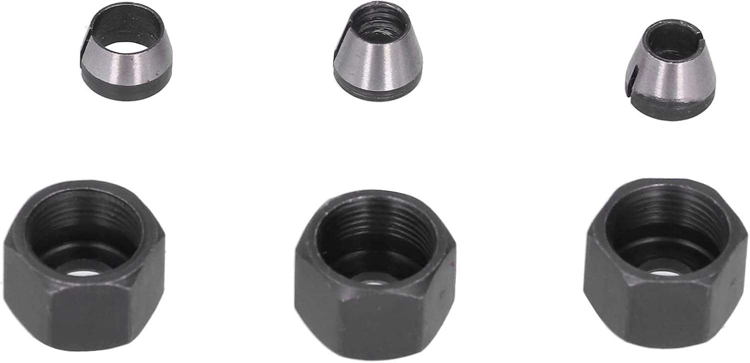 Amazon.com: 6 Pack 1/4 to 1/8 Collet Adapter for CNC Lathe Router ...