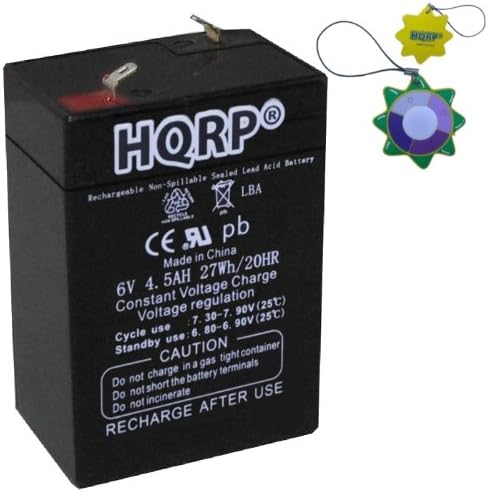 Amazon.com: HQRP 6V 4.5Ah Sealed Lead Acid Battery for Panasonic ...