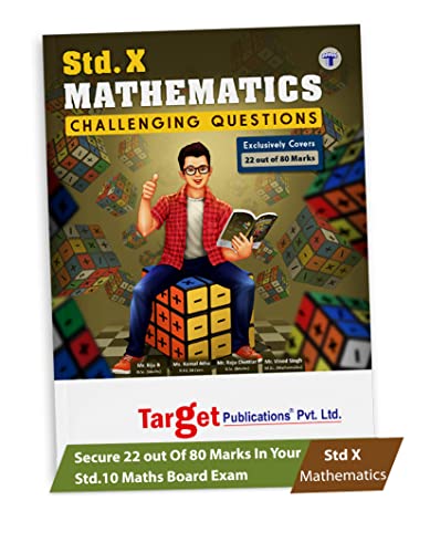 Buy Std 10 Maths Challenging Questions Book | Mathematics Chapterwise ...