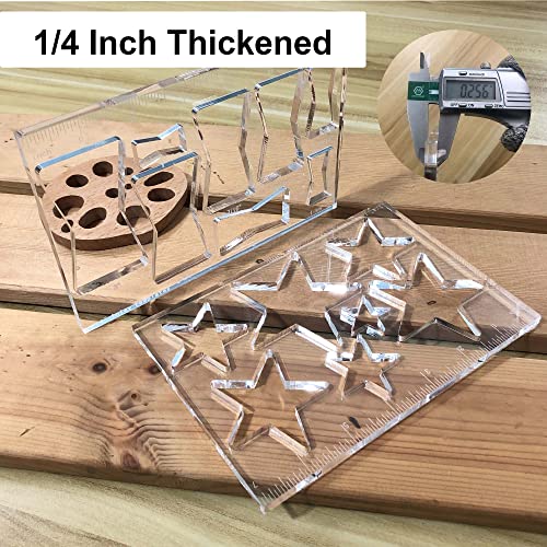 Pack of 2 Router Templates for Woodworking, Router Jigs Decorative ...