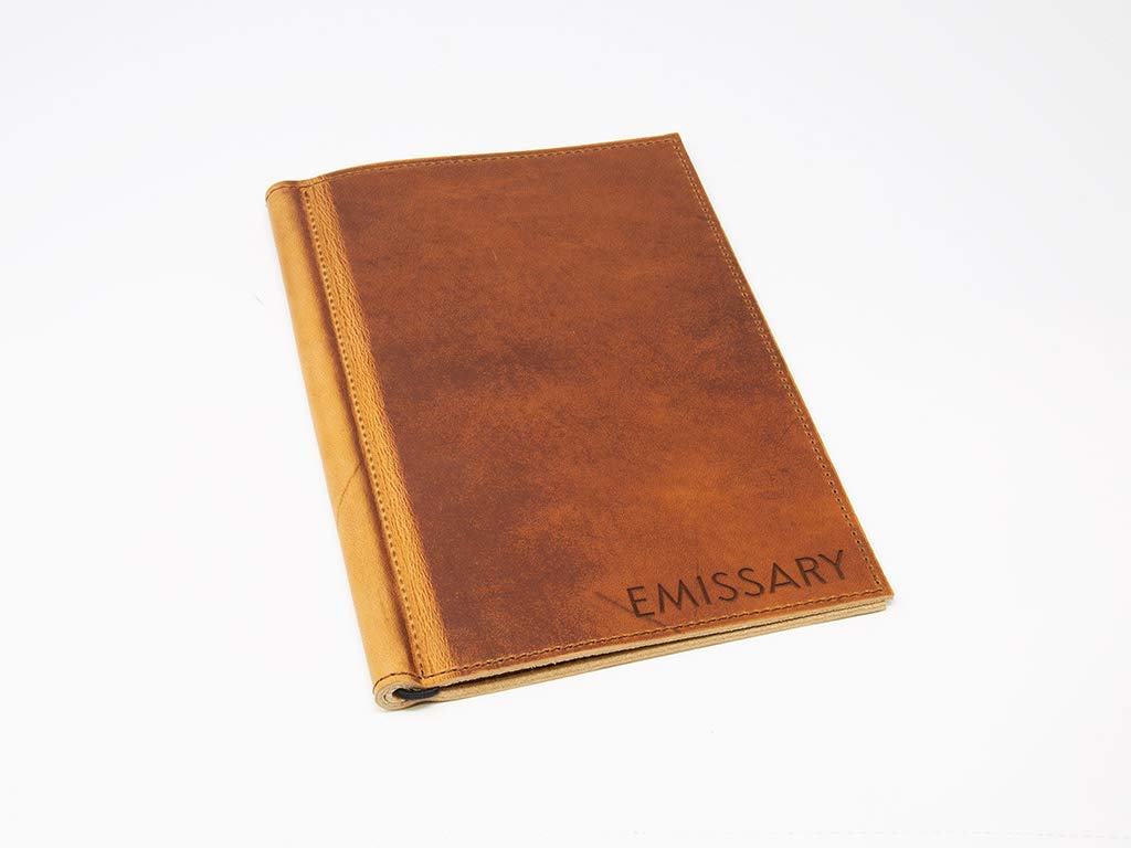 Buy Minimal Menu Cover/Horween Leather Menu Holder/Bar Menu with Logo ...