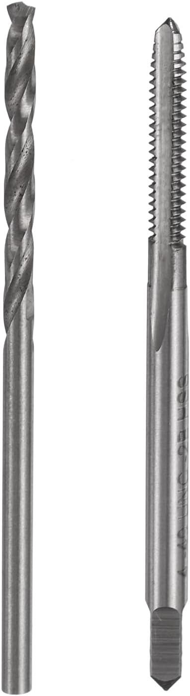 uxcell Tap & Drill Bit Set, 1pcs 4-40 UNC Straight Flute Thread Taps ...