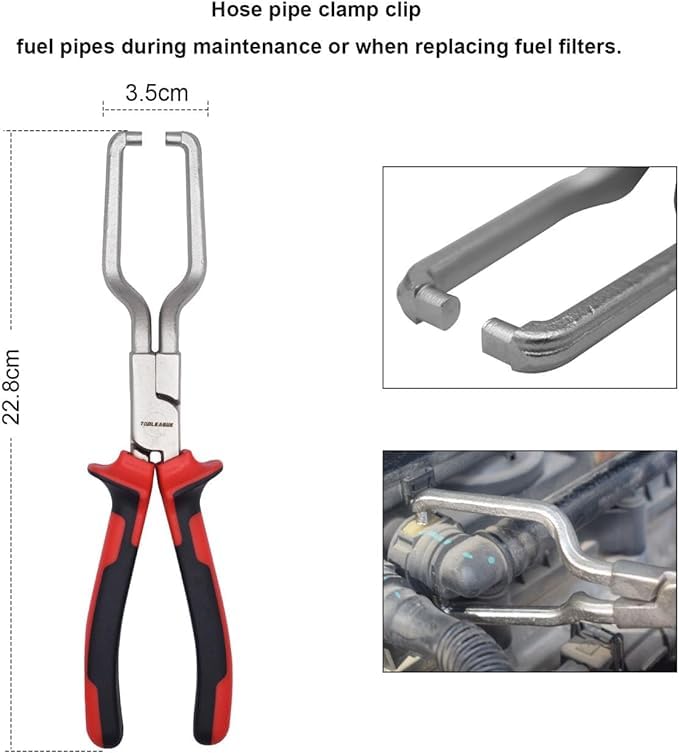 Snapklik.com : TOOLEAGUE 4Pcs Fuel Line Pliers Set, Hose Remover, 9 ...