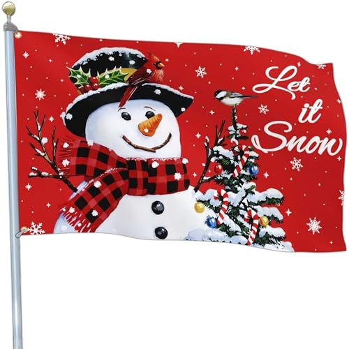 Amazon.com : Merry Christmas House Flags - Large 3x5 Ft, Outdoor Garden ...