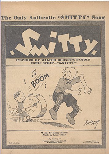 Smitty Song Sheet 1928 (The Only Authentic Smitty Song): Harry Harris ...