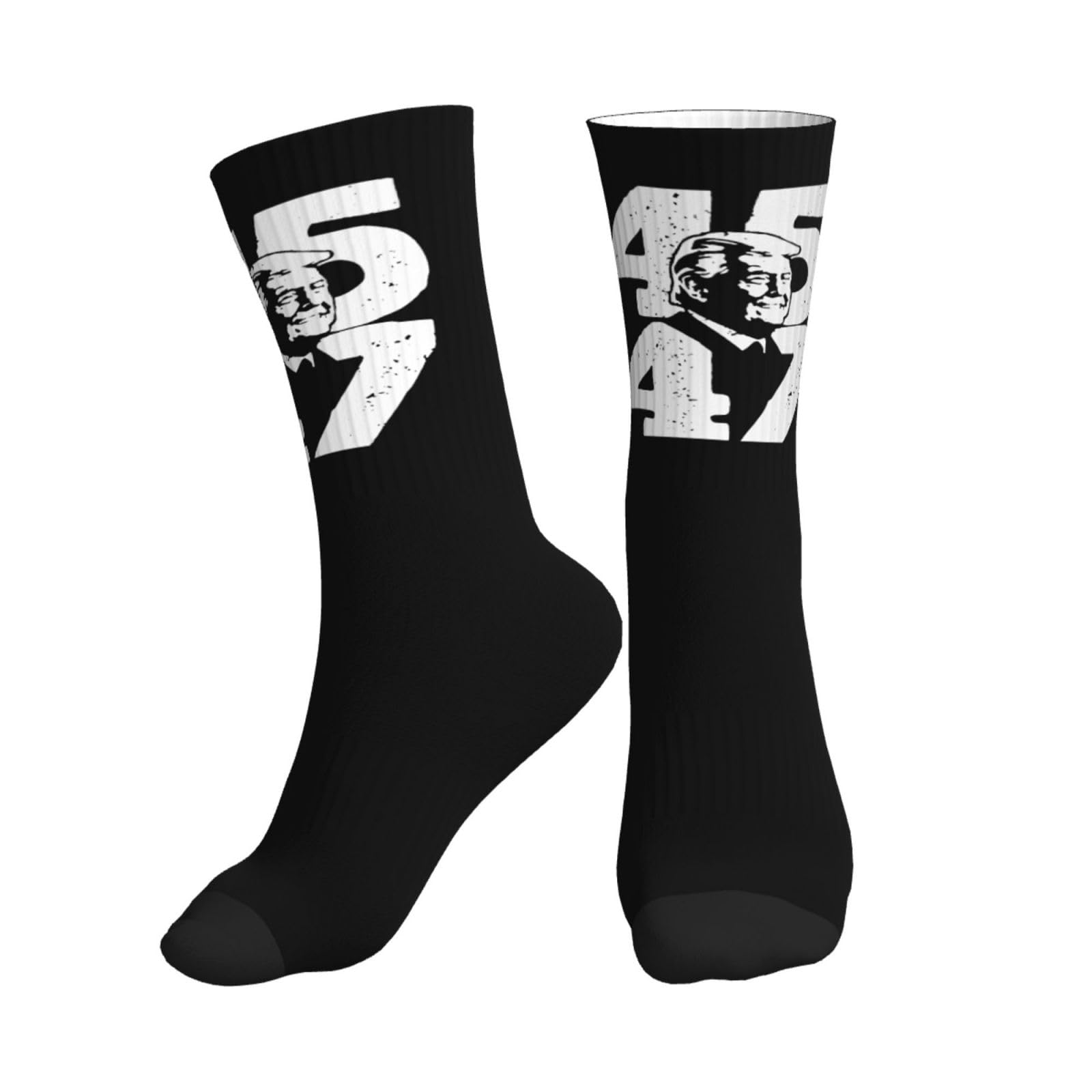 GDJF 45 47 Trump 2024 President Crew Socks Cotton Cushioned Wicking ...