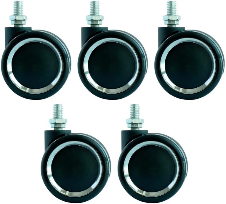 KindleArt Office Chair Wheel Heavy Duty Castor Screw Type Revolving Set ...
