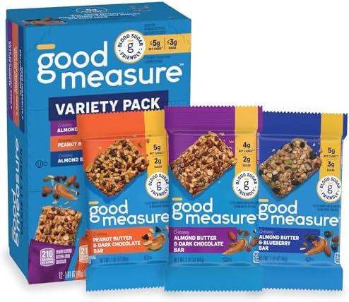 Amazon.com : Good Measure Bars Variety Pack - 4-5g Net Carbs Per ...