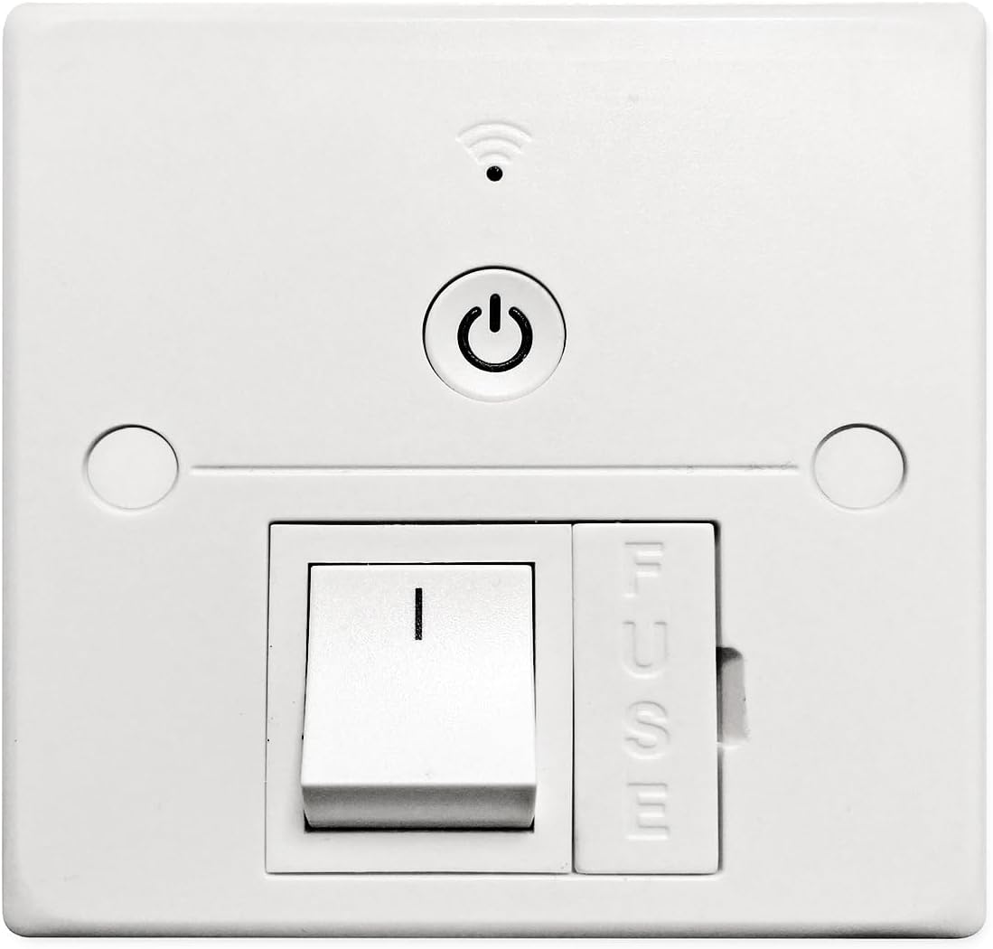 WiFi Fused Spur Connection Unit - 13A - White - Switch ON/Off - Mobile ...