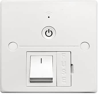 WiFi Fused Spur Connection Unit - 13A - White - Switch ON/Off - Mobile ...