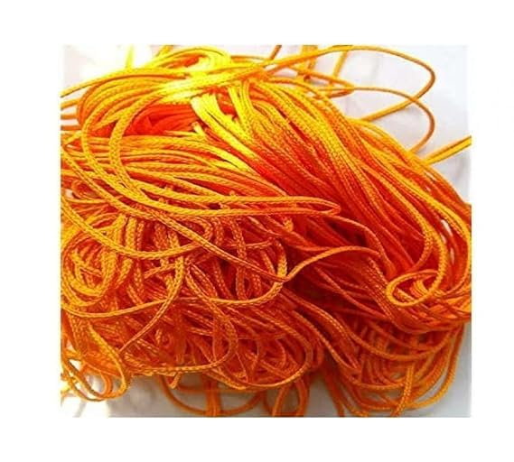 Religious Orange Thread - Narangi Dhaga - Anant Dhaga Silk Thread 10 ...