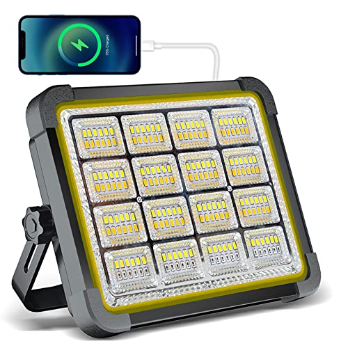 LED Rechargeable Work Light, 100w LED Spot Light with USB Port ...
