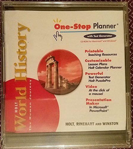 Amazon.com: Holt World History: The Human Journey One Stop Planner with ...