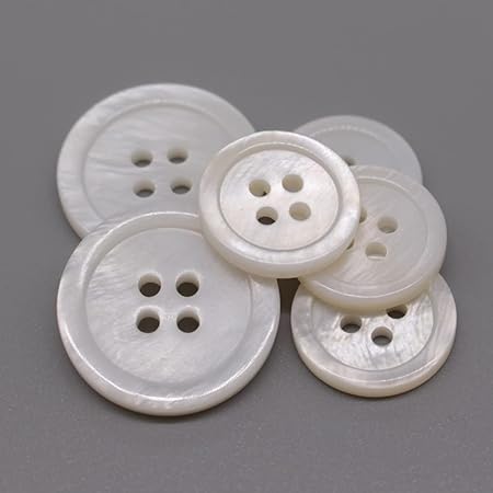 Amazon.com: YaHoGa 22 Pieces Genuine White Shell Buttons for Blazer ...