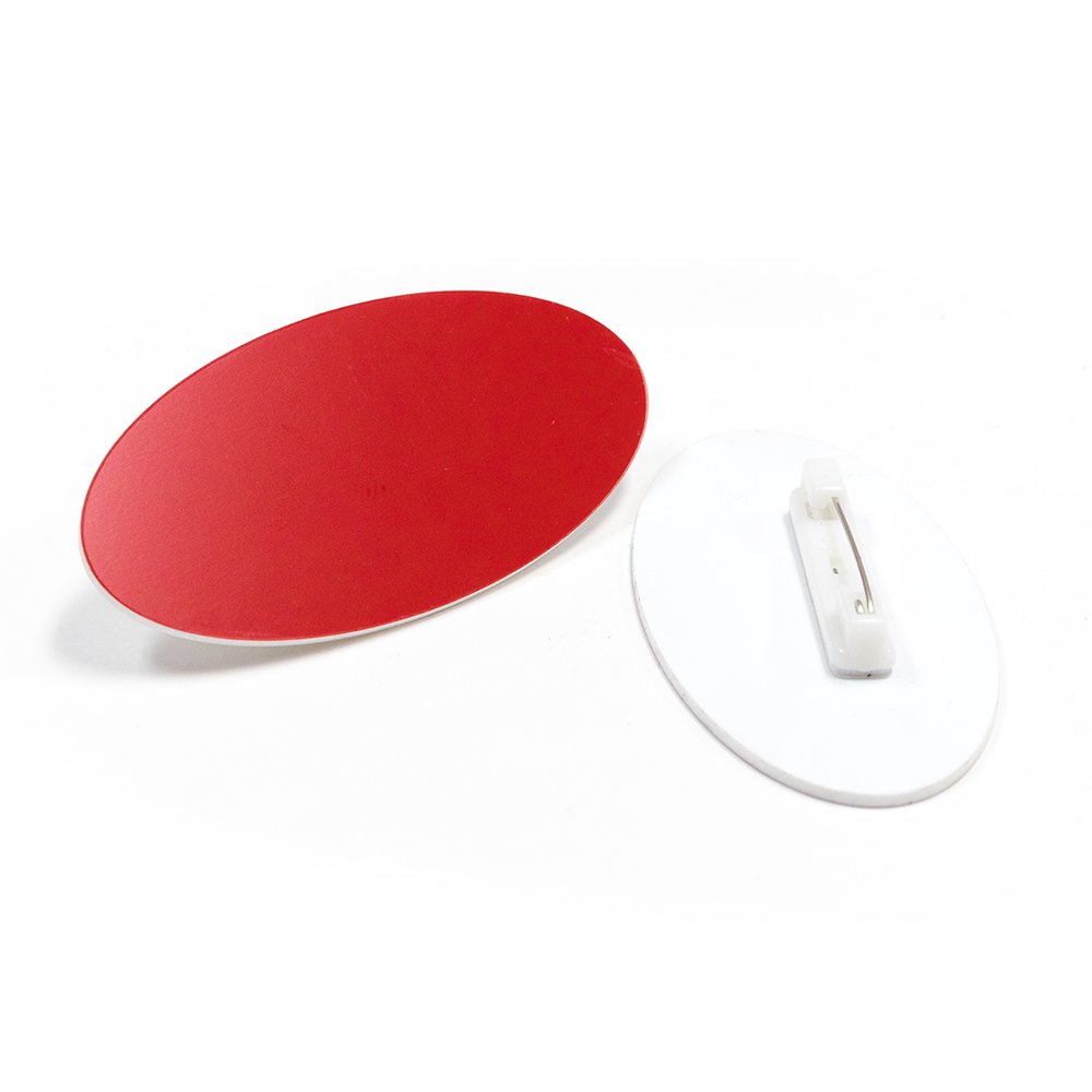 Blank Red Oval