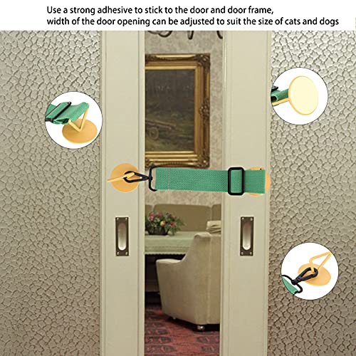 Door Strap Lock, Proof Door Lock Adjustable Pet Door Stopper Dog Proof ...