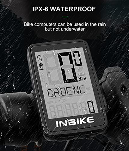 INBIKE Bike Computer Gps Speedmeter Cycle Accessoties Wireless Sensor ...