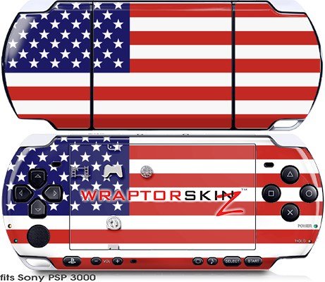 Amazon.com: Sony PSP 3000 Decal Style Skin - USA American Flag 01 ...