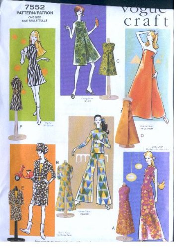 Vogue 7552 - Vintage Doll Clothes - Circa 1960s - 11.5-Inch Fashion ...