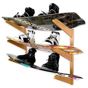 StoreYourBoard Timber Wakeboard Wall Rack, Wooden Storage Mount ...
