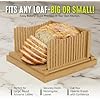 Amazon.com: Bamboo Wooden Bread Slicer for Homemade Bread Kit with ...