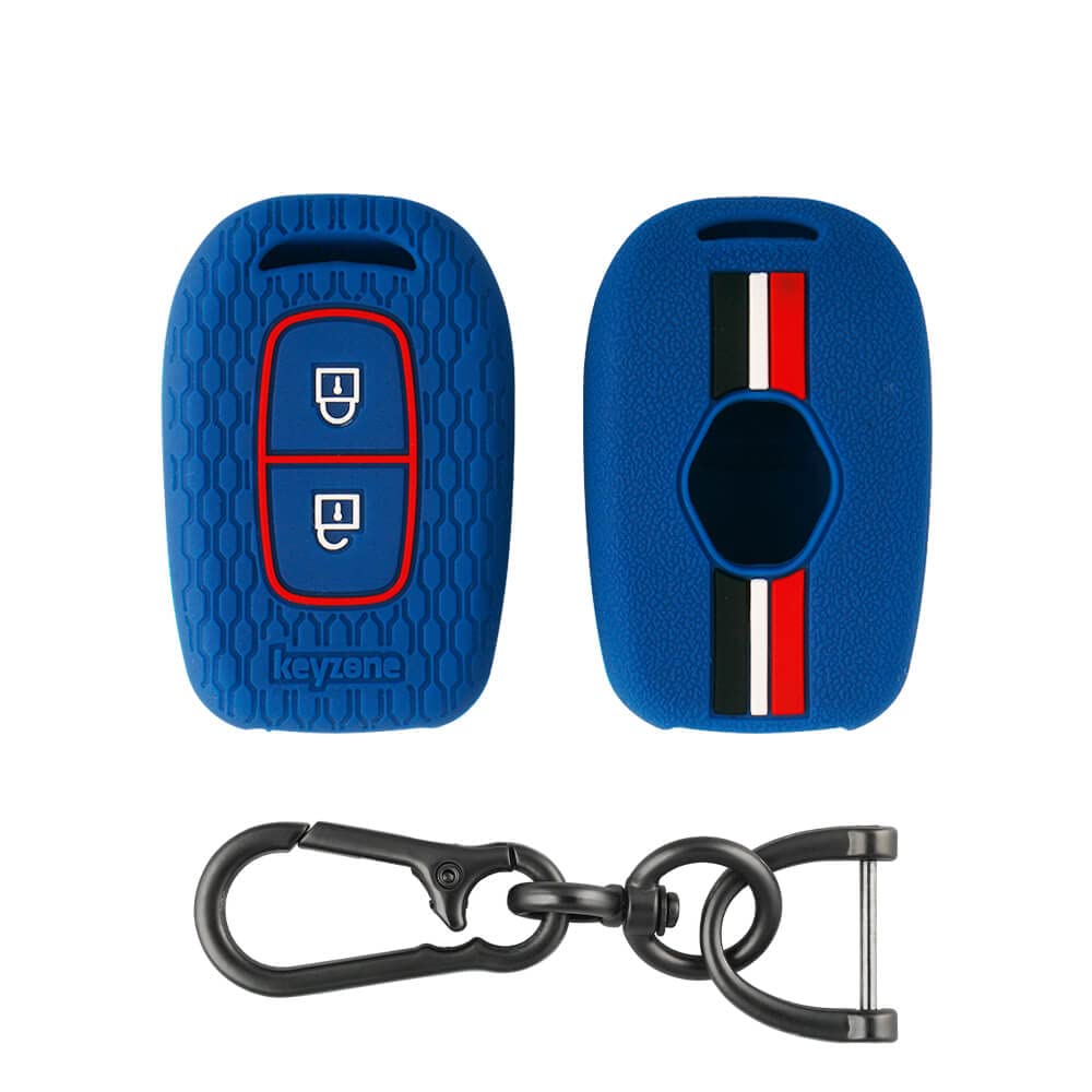 Keyzone® Striped Key Cover and Keyring Compatible for Triber, Kwid ...