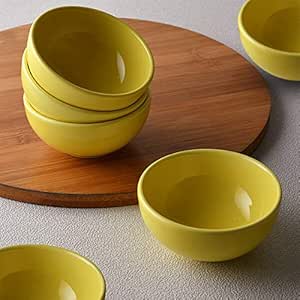Buy Ariane - Fine Porcelain Yellow Prime Bowl, Dessert Cereal, Soup ...