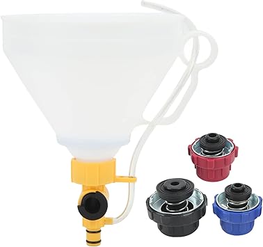 Spill Proof Radiator Coolant Filling Funnel Kit Radiator Spill Funnel ...