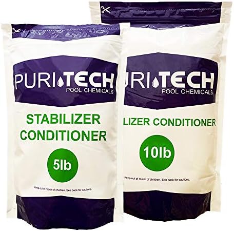 Amazon.com : 15 lbs PuriTech Stabilizer Conditioner Cyanuric Acid UV ...