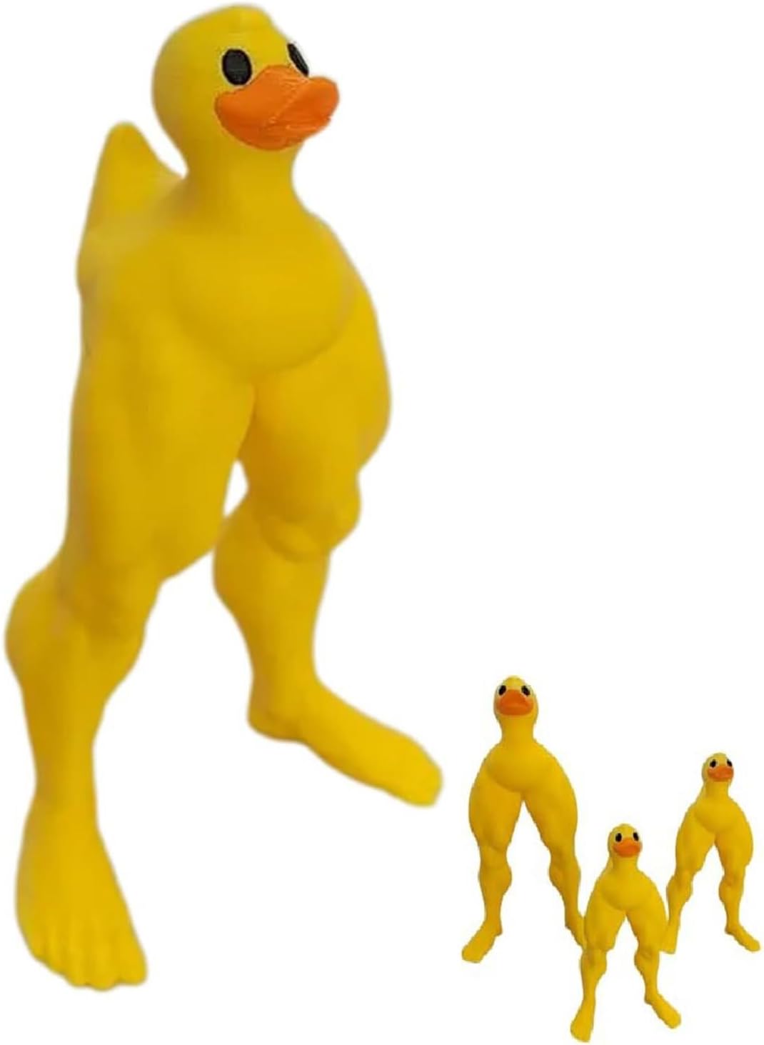 Amazon.com: Muscular Legs Duck, 3D-Printed Muscular Buff Duck Statue Ornament, Fun Muscular Buff ...