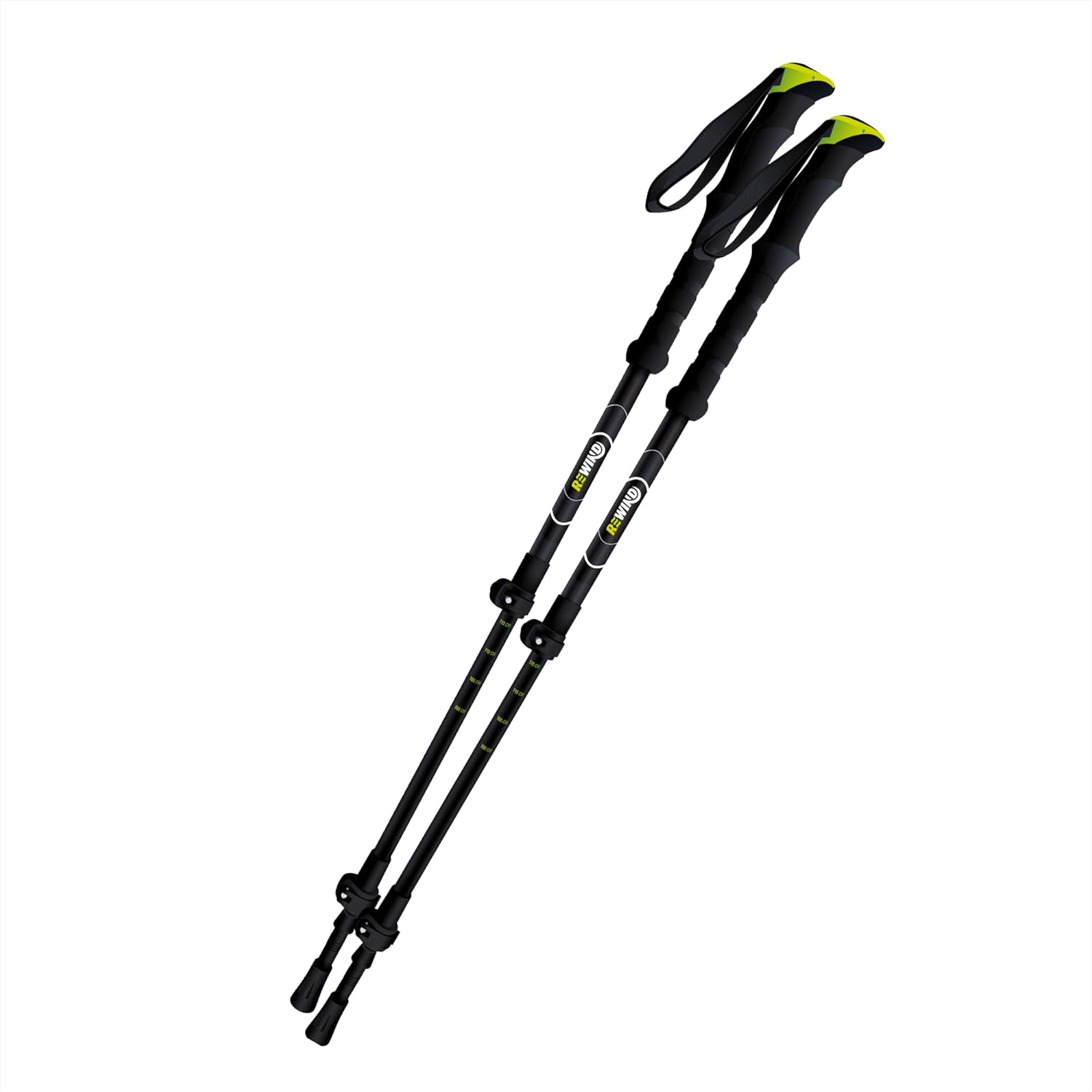 REWIND Lightweight and compact telescopic hiking pole set made of ...