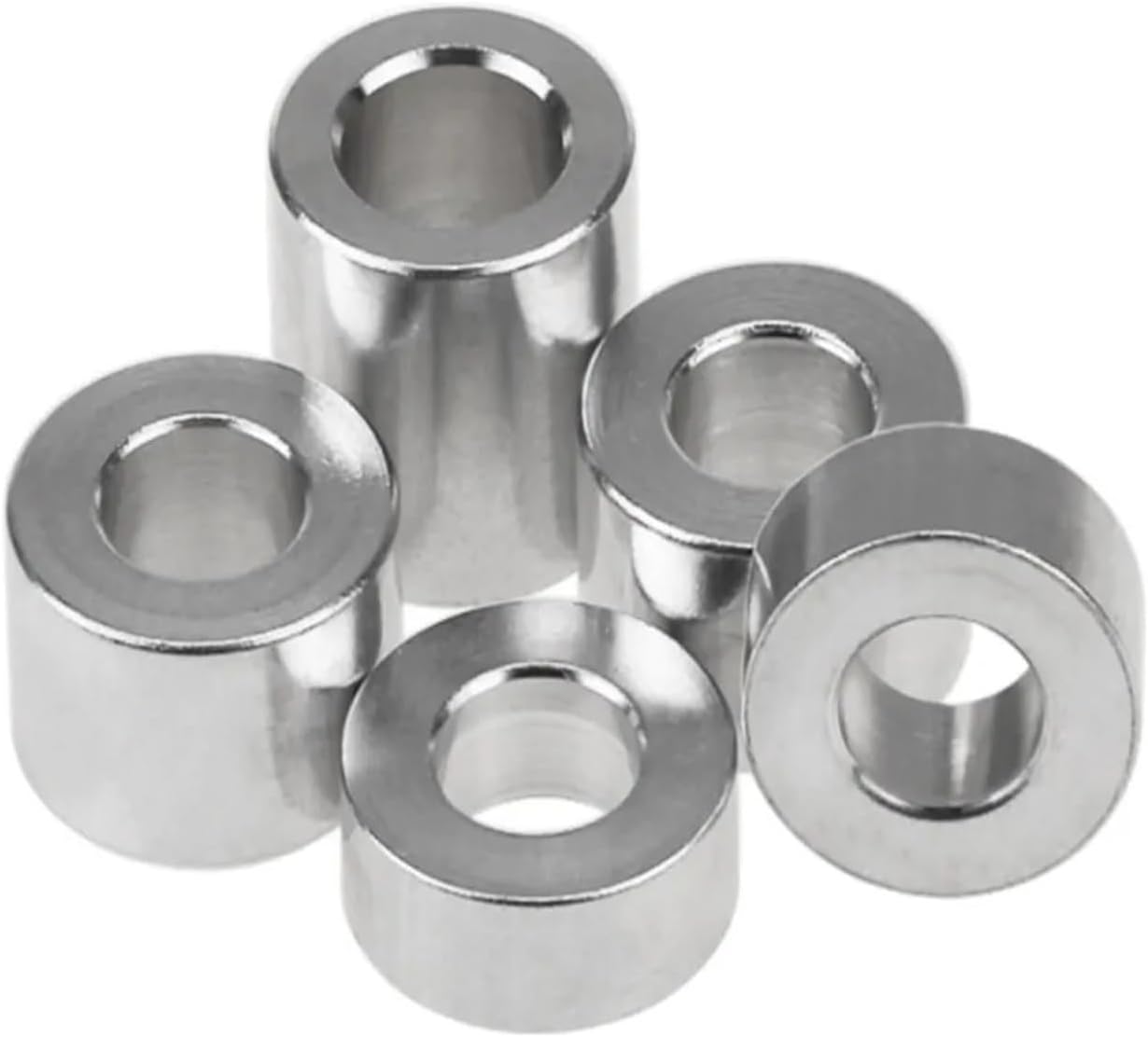 Amazon.co.jp: SeroNi 5/10/個アルミブッシュネジなしスペーサー M3 M4 M5 M6 M8 M10 アルミ平ワッシャーガスケット(M5 OD 8mm 10pcs,L ...