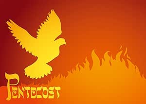 Amazon.com : Loccor 12x8ft Fabric Pentecost Sunday Backdrop for ...