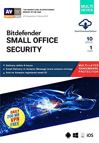 Bitdefender Small Office Security (Windows/ Mac/iOS/Android) - 10 Users ...