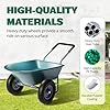 Amazon.com: 2 Wheel Wheelbarrow, 330 Pounds Capacity Yard Cart with ...