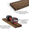 Amazon.com: XWNE Walnut Floating Shelves 72 Inch Long 8-in Deep Set of ...
