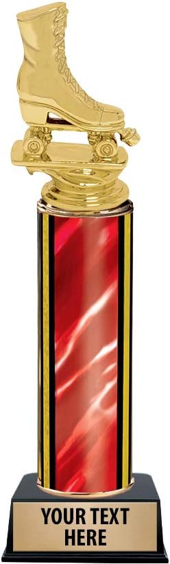 Amazon.com : Crown Awards 9" Red Roller Skate Trophies - Customized ...