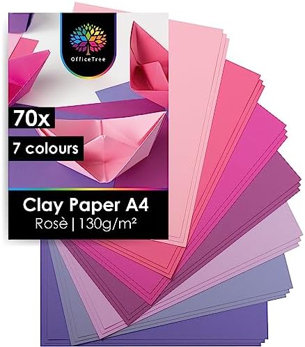 PASTEL PINK A4 Coloured Craft Card 160gsm x 50 Sheets : Amazon.co.uk ...
