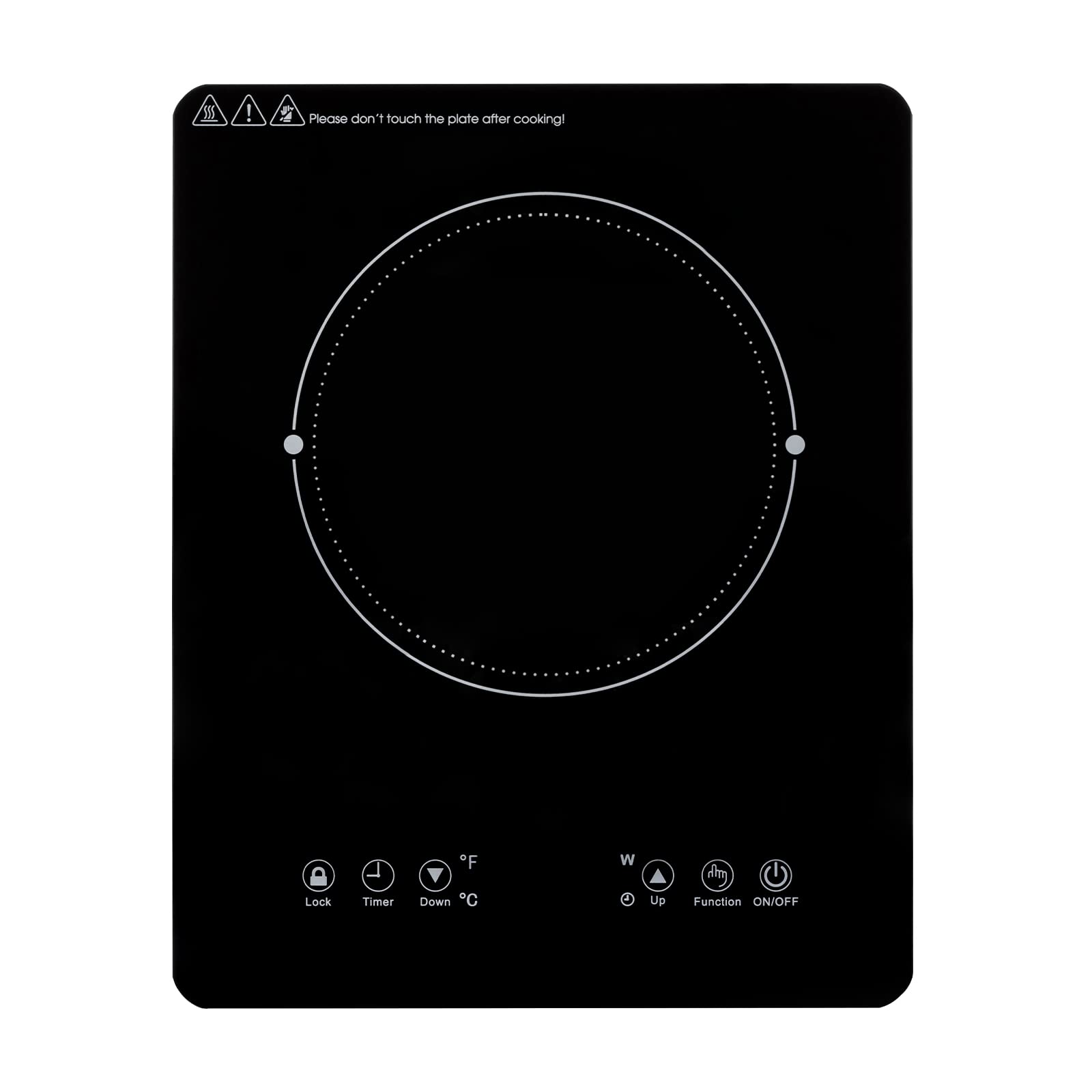 Amazon.com: Digital Induction Cooktop,1800W 110V Single Burner Electric ...