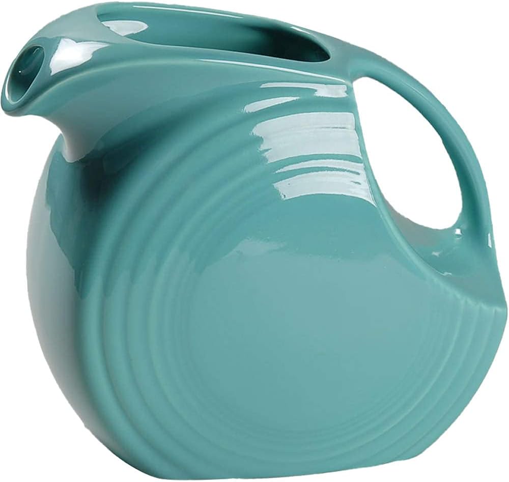 Amazon.com: Fiesta 67-1/4-Ounce Large Disk Pitcher, Turquoise : Home ...