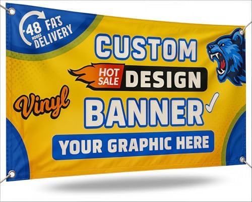 Amazon.com: Custom Vinyl Banner by - My Happy Customized Gifts ...
