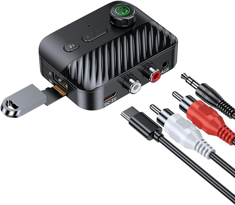 Amazon.com: Bluetooth 5.3 Audio Receiver Transmitter, Low Latency Audio ...