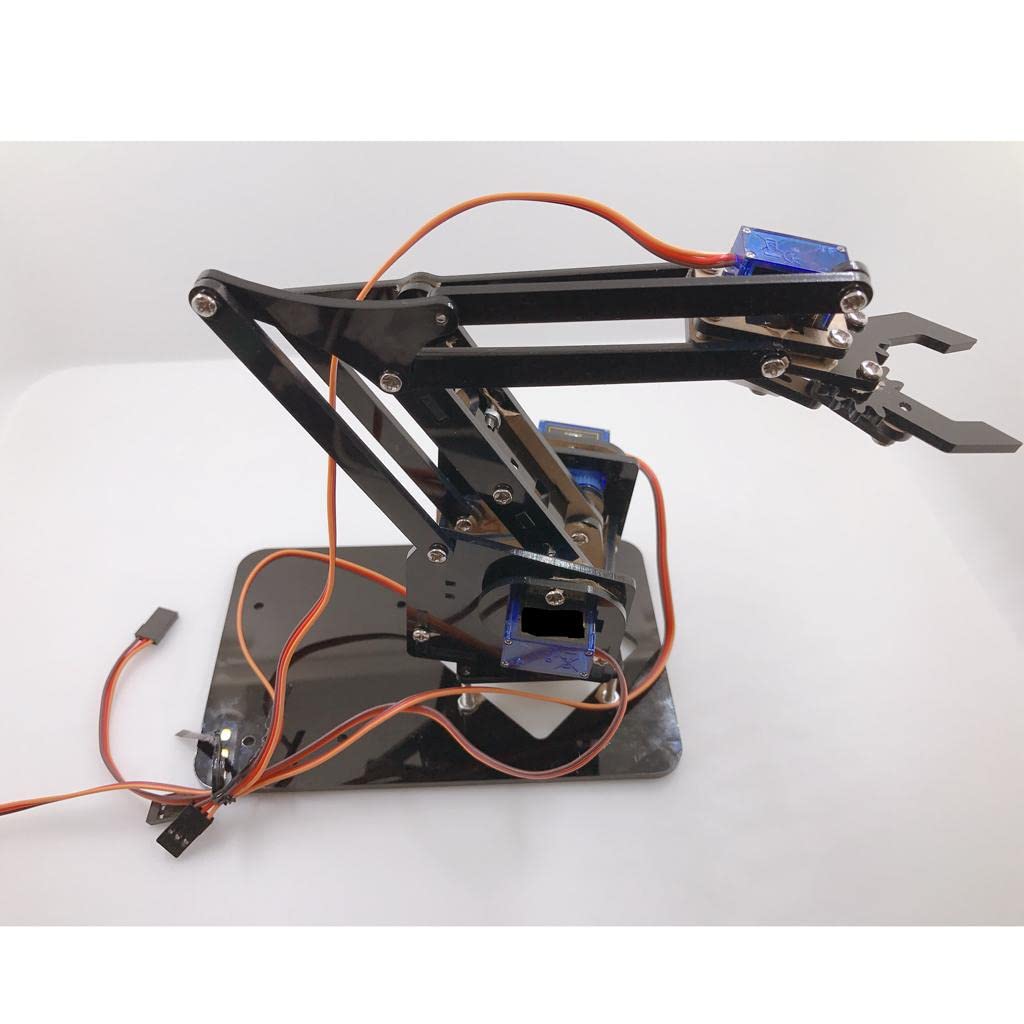 Gudmart Black Mechanical Robot Arm Claw Without Servos For Robotics ...
