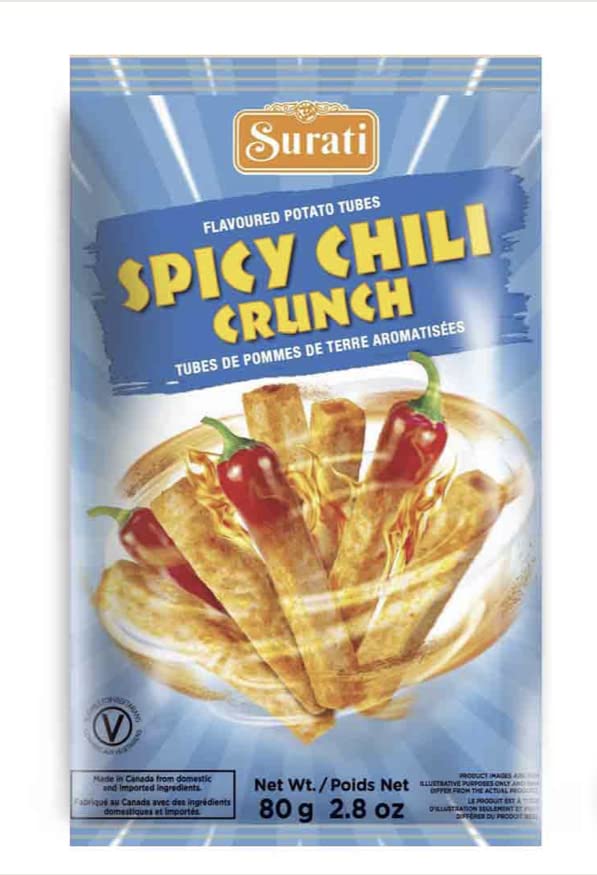 Amazon.com: Surati Indian New Flavoured Potato snacks 80gm (2.8 oz ...