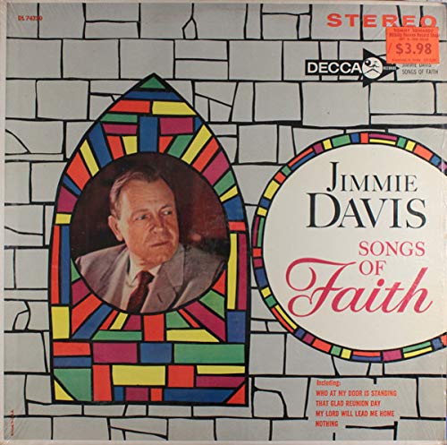 Amazon.com: JIMMIE DAVIS - songs of faith DECCA 4220 (LP vinyl record ...