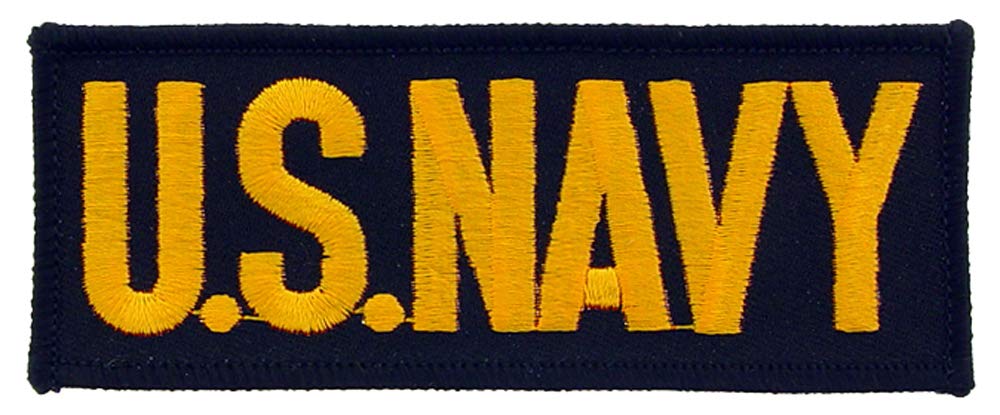 Amazon.com: United States Navy USN Tab Embroidered Patch, with Iron-On ...