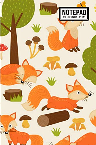 Amazon.com: Fox Notepad: Fox Small Lined Notepad / Notebook | 110 Pages ...